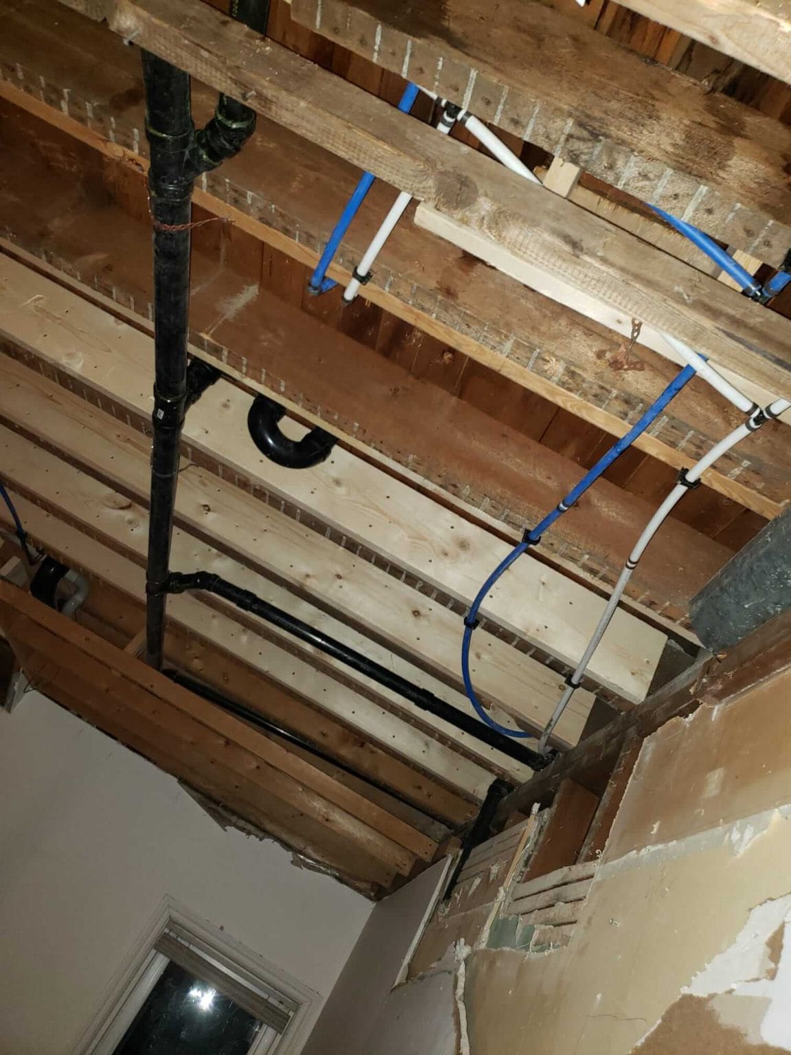 Basement Bathroom Rough-In Project in Toronto | MT Drains & Plumbing